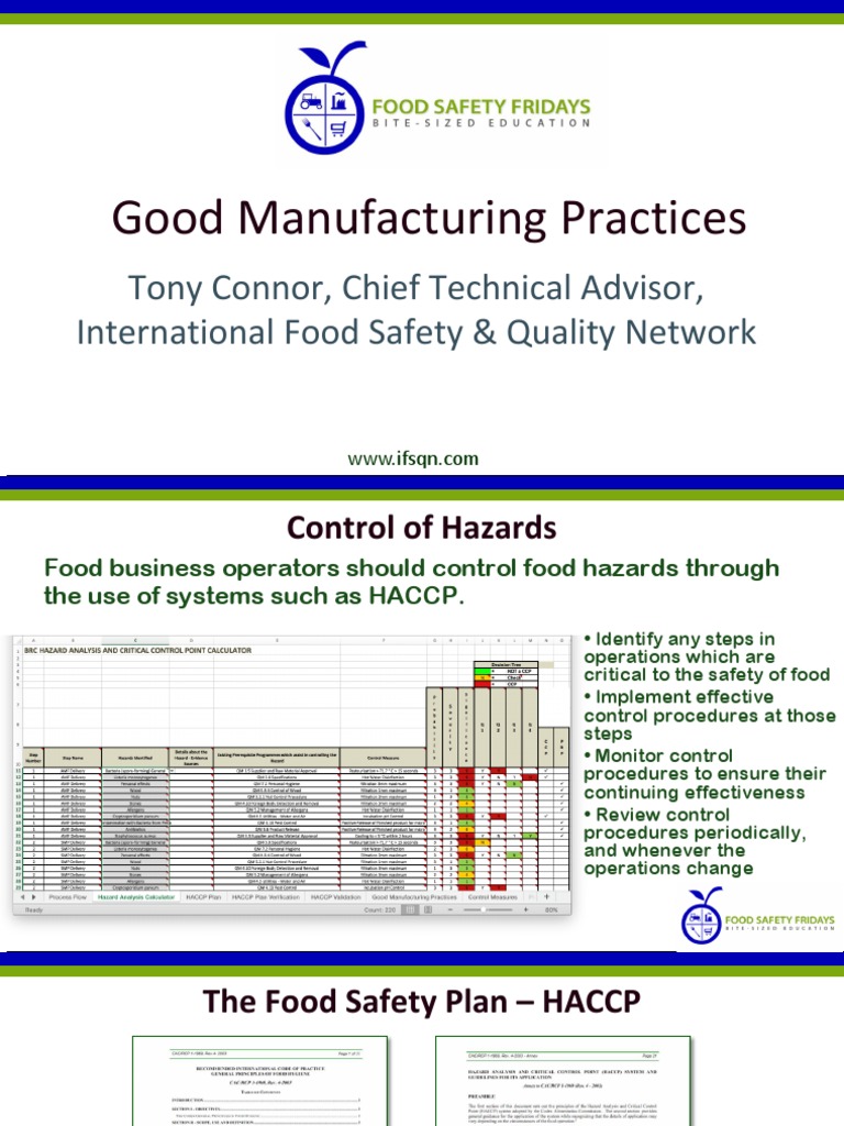 Good Manufacturing Practices Food Industry | PDF | Food Safety | Food ...