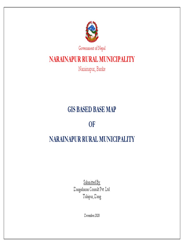 GIS Base Map of Narainapur Municipality | PDF