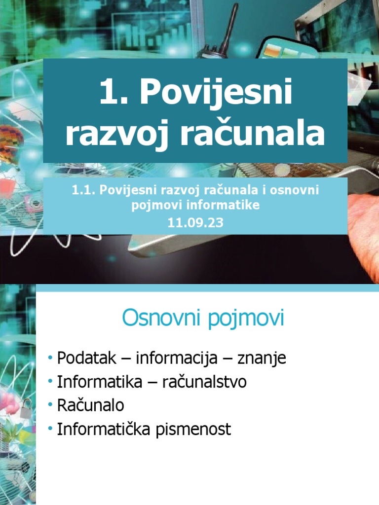 Povijesni - Razvoj - Racunala I Osnovni Pojmovi | PDF