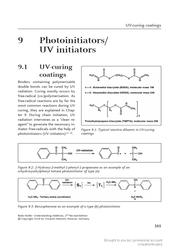 Photoinitiator 2 | PDF | Paint | Polymers