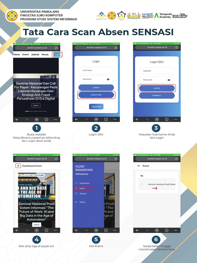Tata Cara Absen Sensasi | PDF | Game & Aktivitas