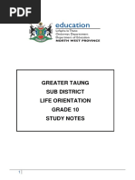 Life Orientation - Grade 8 Lesson Plans Term 2 | PDF | Learning Styles ...