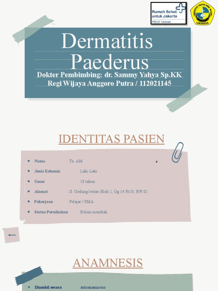 Dermatitis Paederus pada Remaja Laki-Laki | PDF