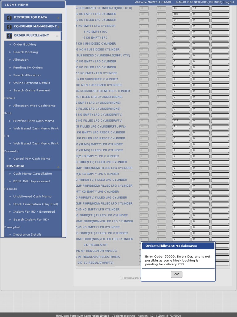 Distributor & Consumer Management System | PDF