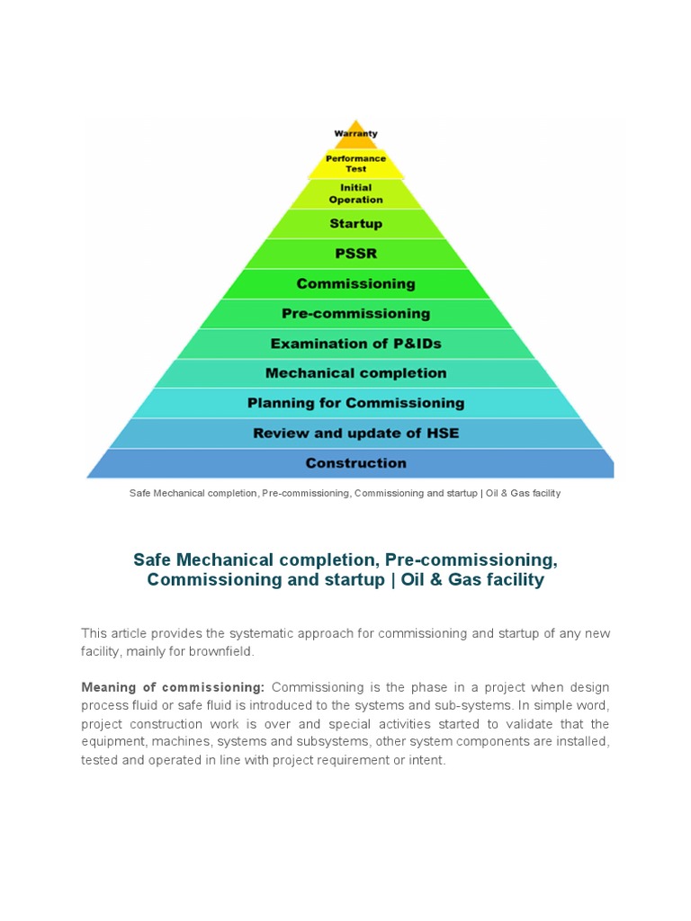 Commissioning Guidance | PDF | Pump | Pipe (Fluid Conveyance)