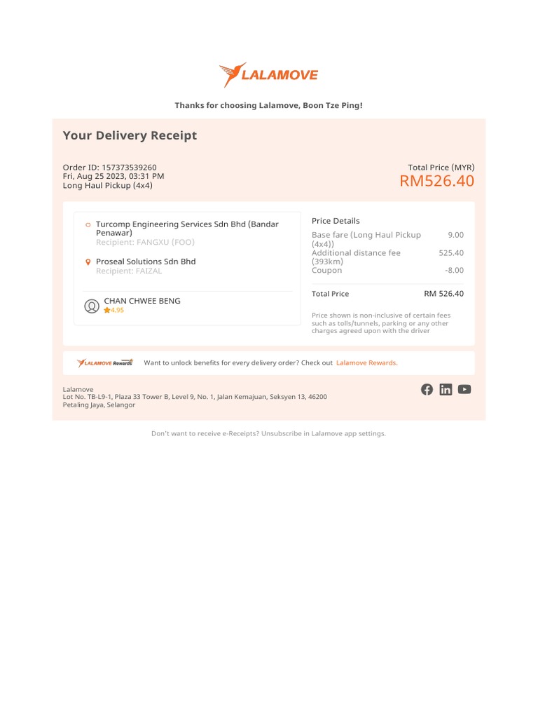 Lalamove + GE | PDF | Services (Economics) | Money