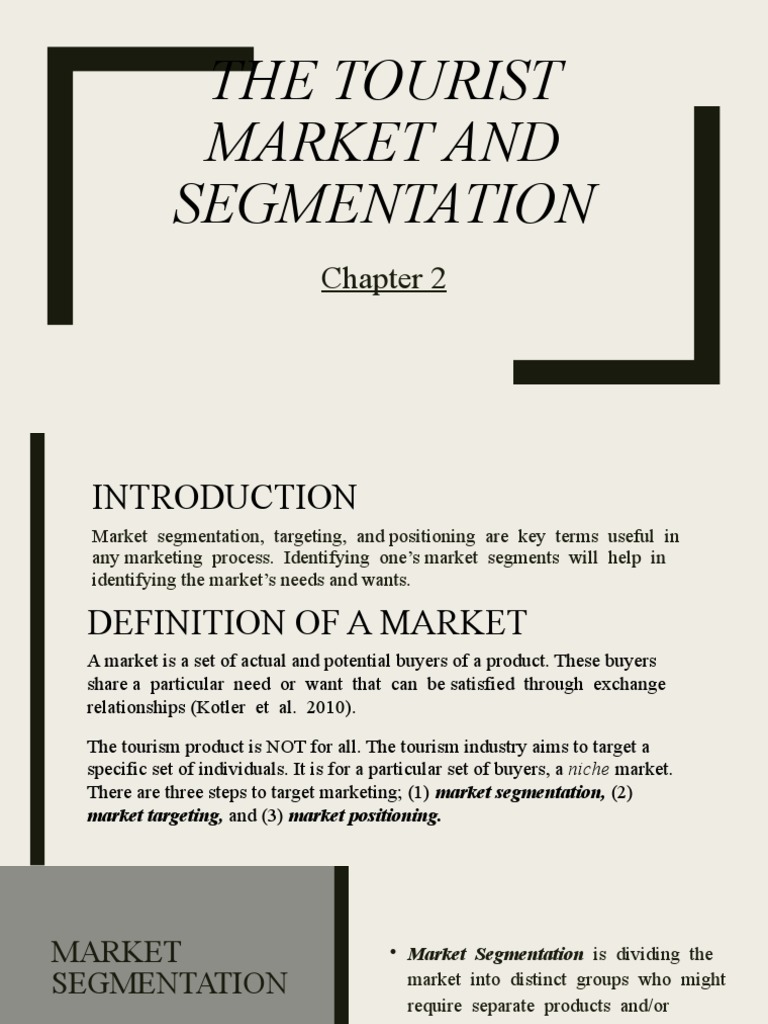 Tourist Market Segmentation | PDF | Market Segmentation | Marketing