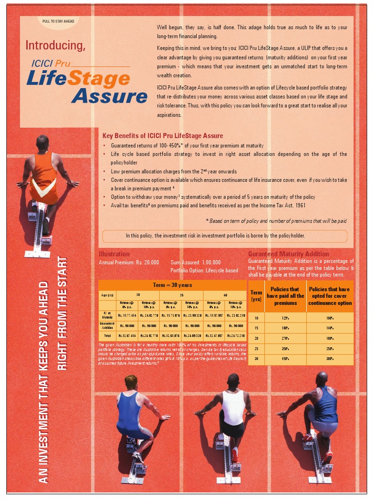 LifeStage Assure - Leaflet | PDF | Insurance | Financial Services