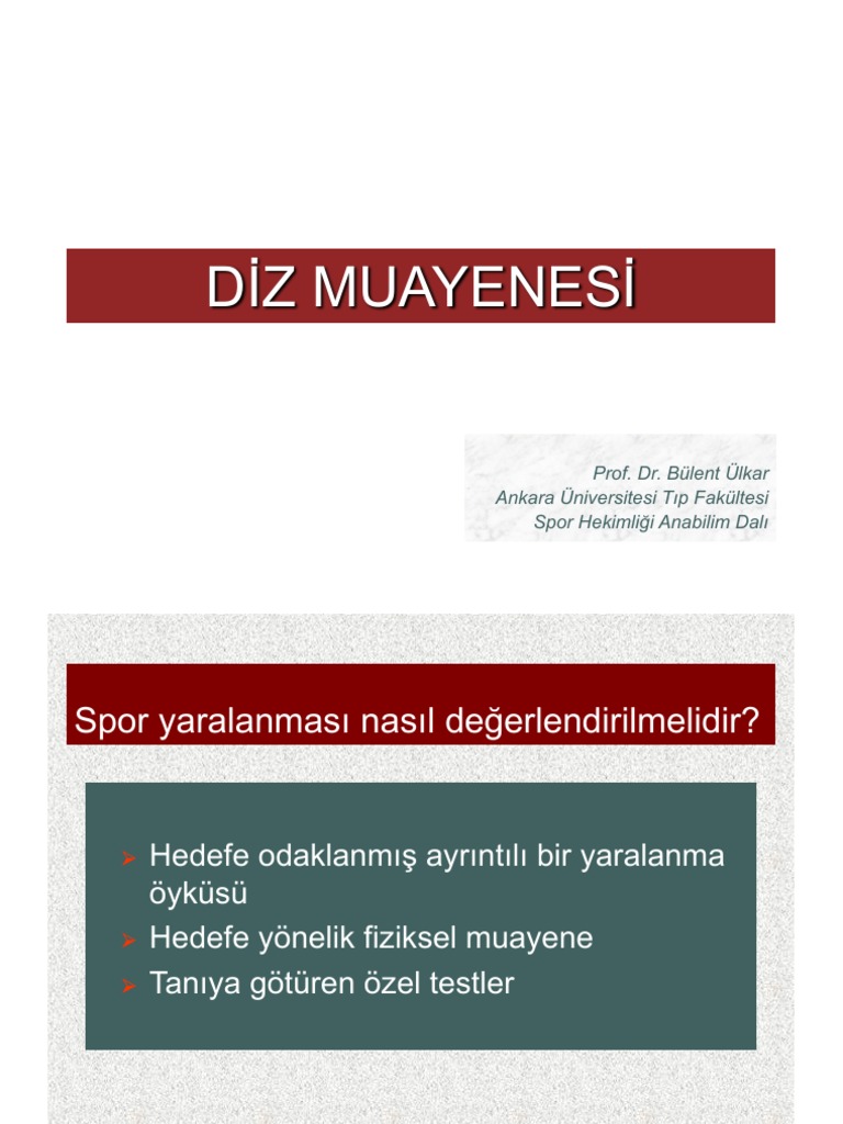 Diz Muayene | PDF