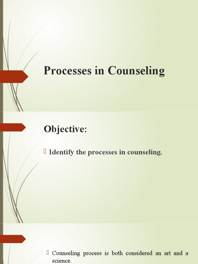 Processes in Counseling | PDF | Counseling Psychology | School Counselor
