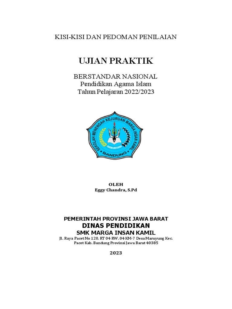 Kisi-Kisi & Pedoman Ujian Praktek Pai 2023 | PDF Kisi-Kisi & Pedoman Ujian Praktek Pai 2023 | PDF