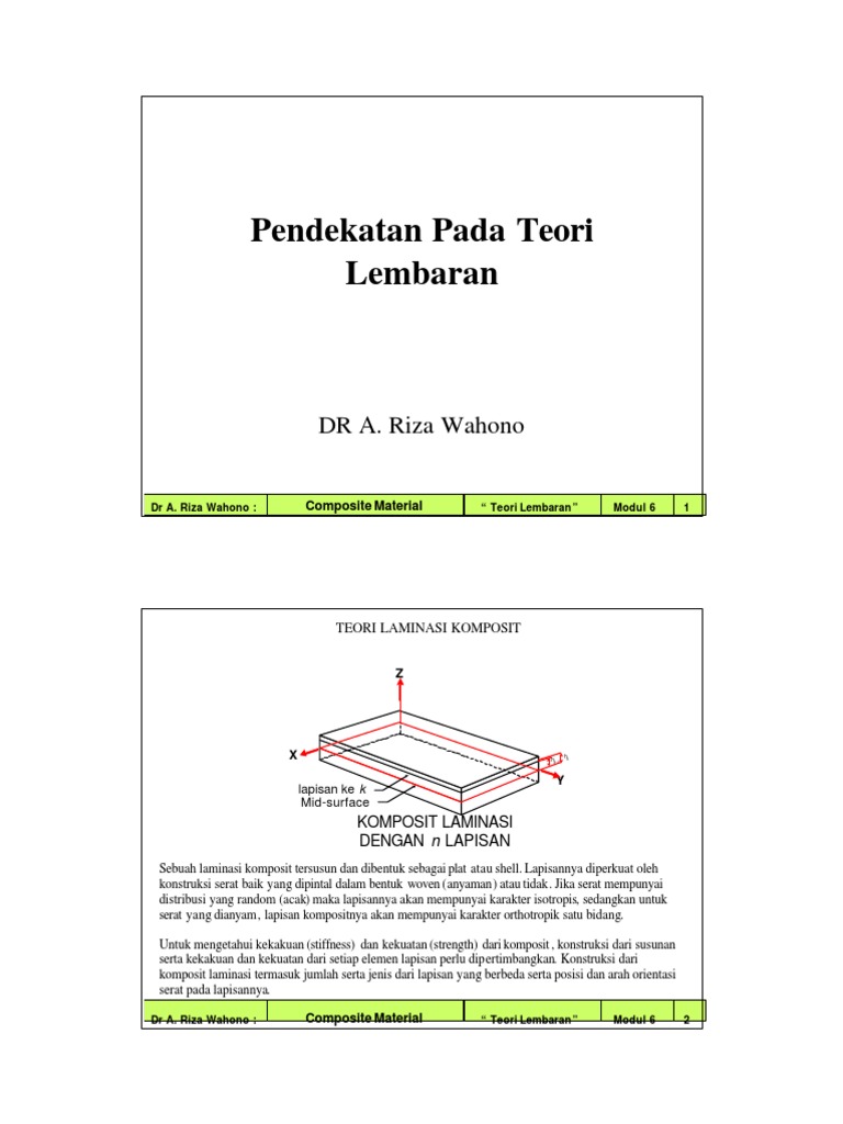 7 Teori Lembaran | PDF