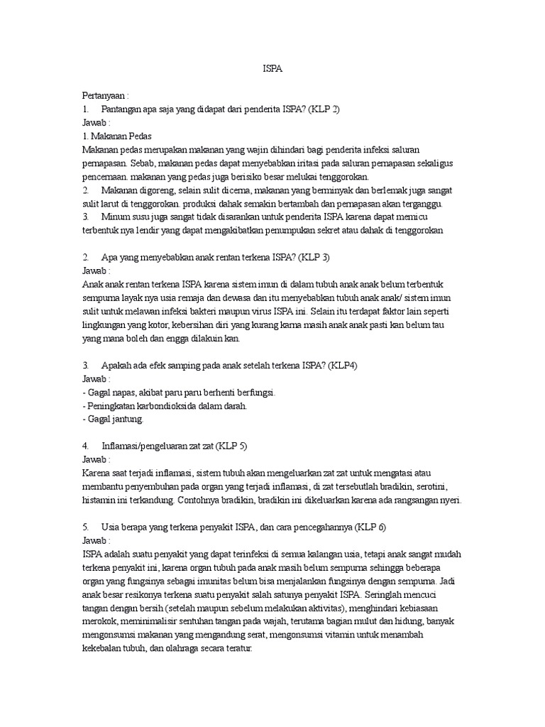 ISPA | PDF | Pengembangan Diri | Kesehatan Holistik
