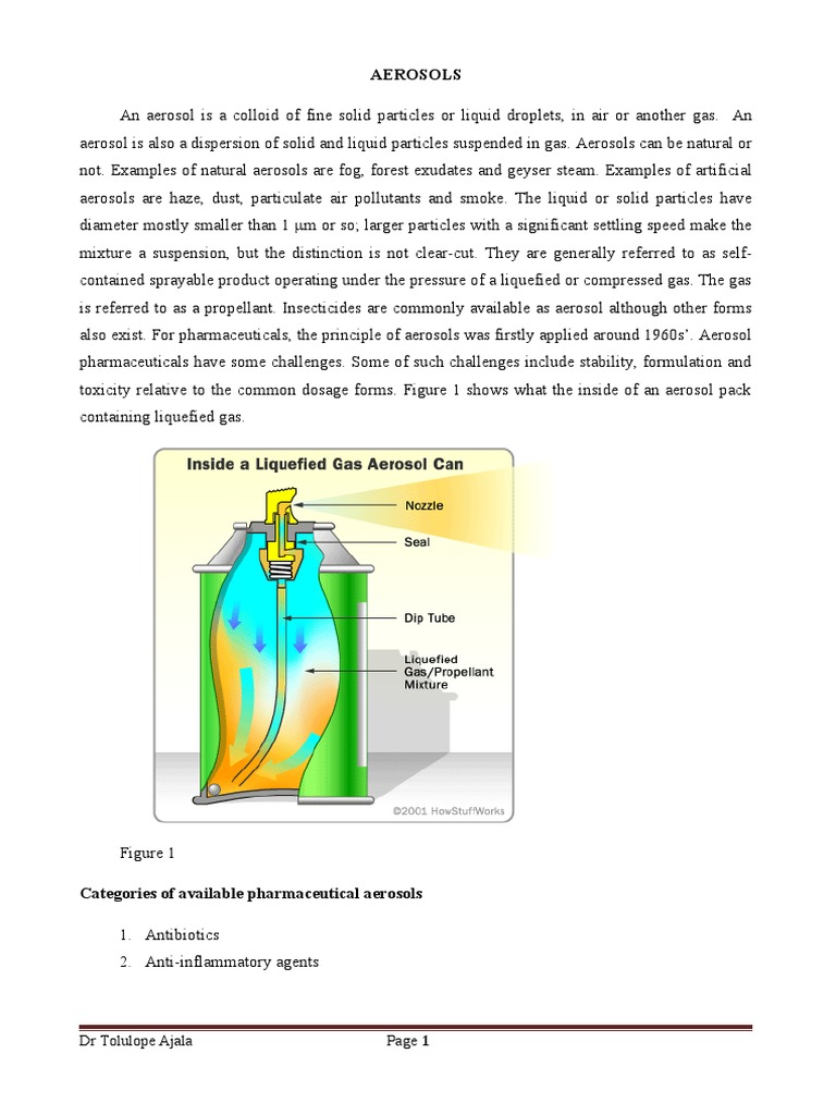 AEROSOLS | PDF | Science & Mathematics | Technology & Engineering
