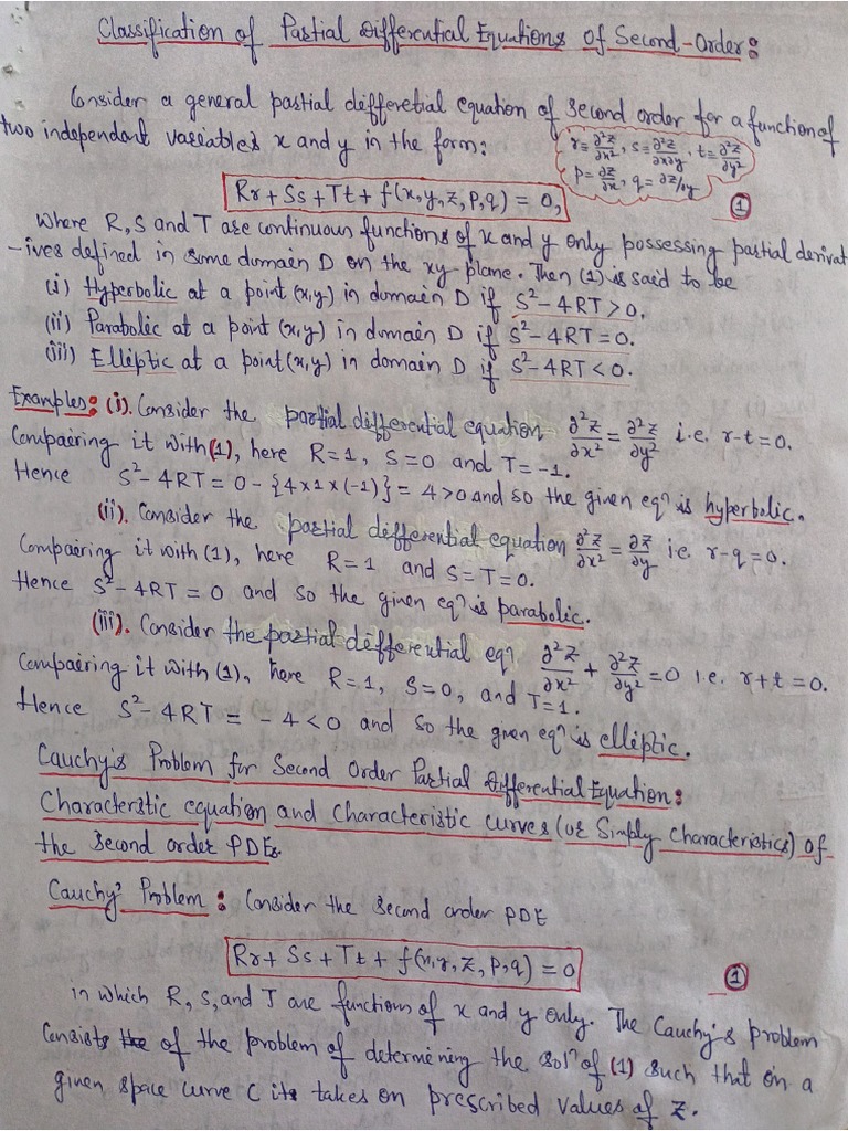 13 Classification of 2nd Order PDE | PDF