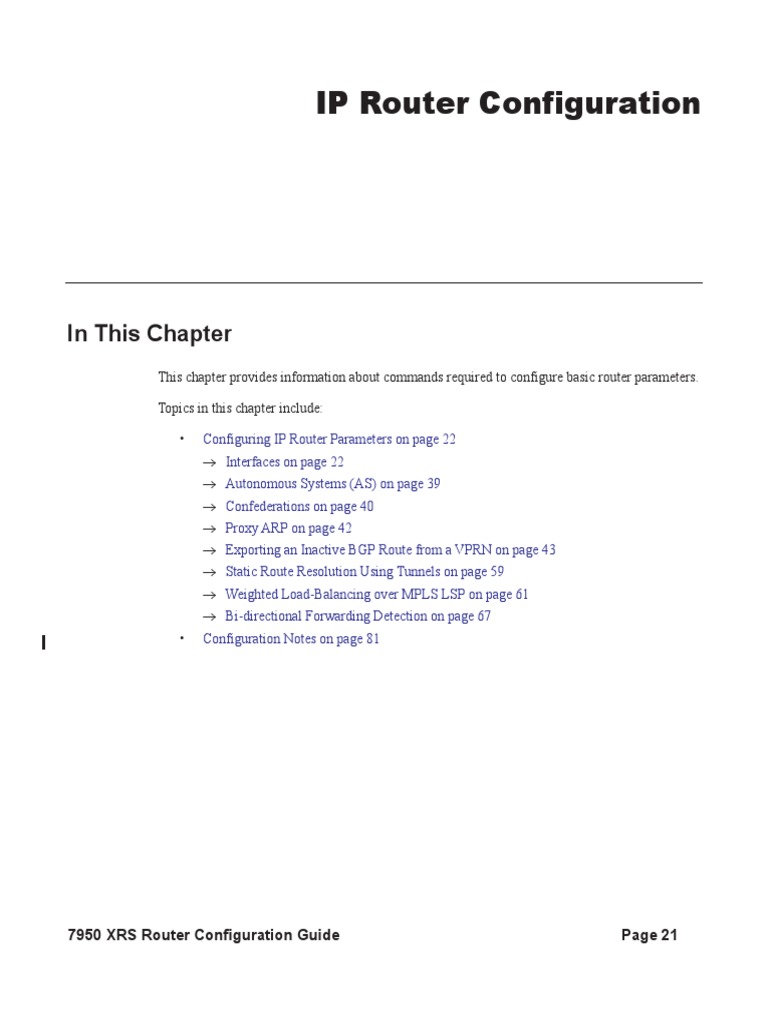Ip Routerconfig Nokia | PDF | Ip Address | Routing