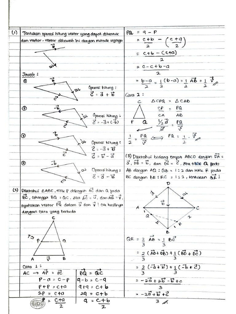 Roni Hamonangan - 4611419001 - Tugas Vektor | PDF