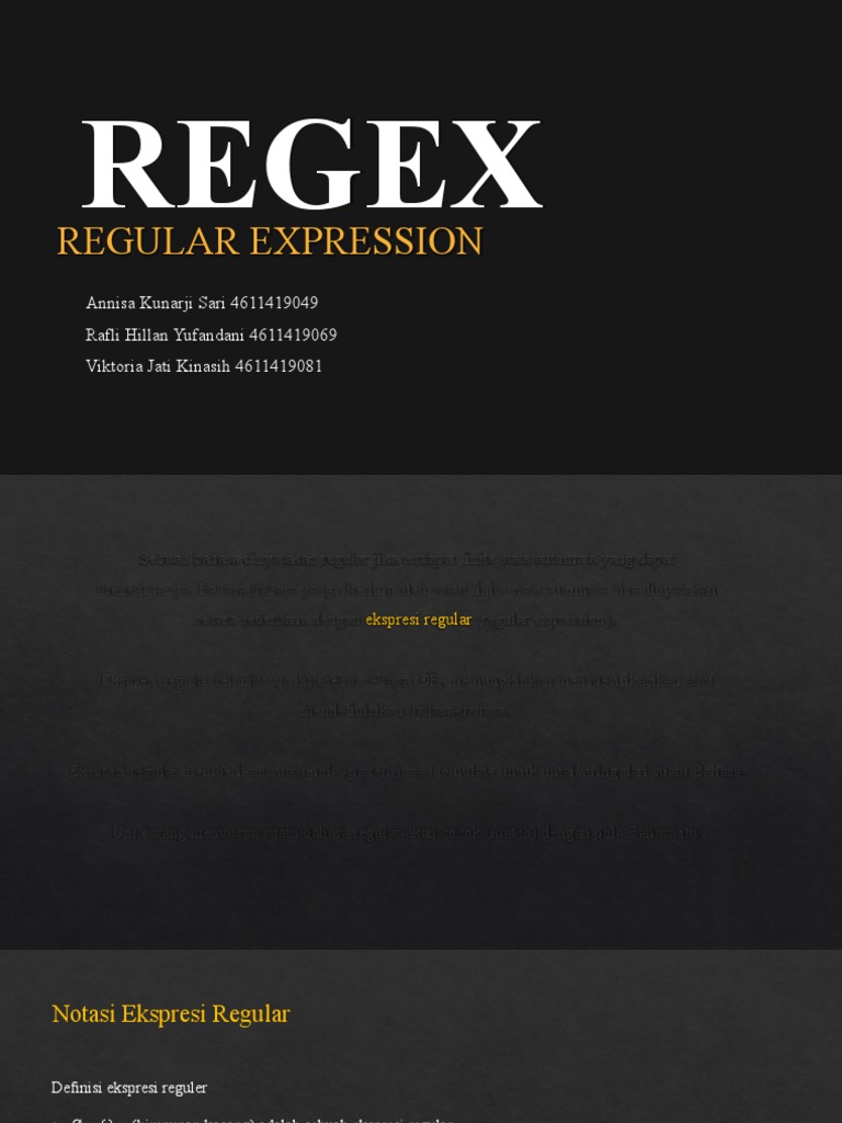 Panduan Ekspresi Reguler | PDF