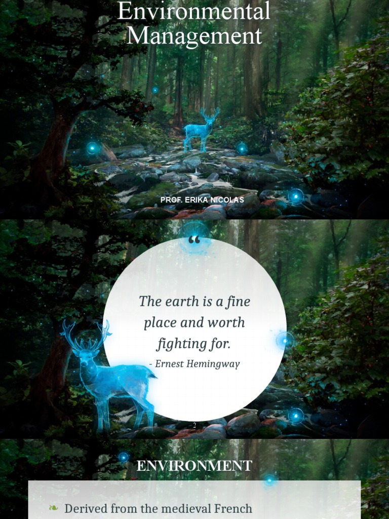 Intro To Environmental Management | PDF | Environmental Resource ...