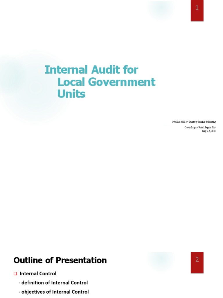 Internal Audit For LGUs | PDF | Internal Control | Internal Audit