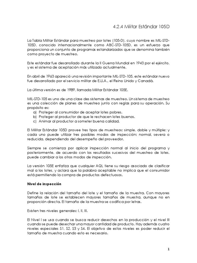 Militar Estándar | PDF