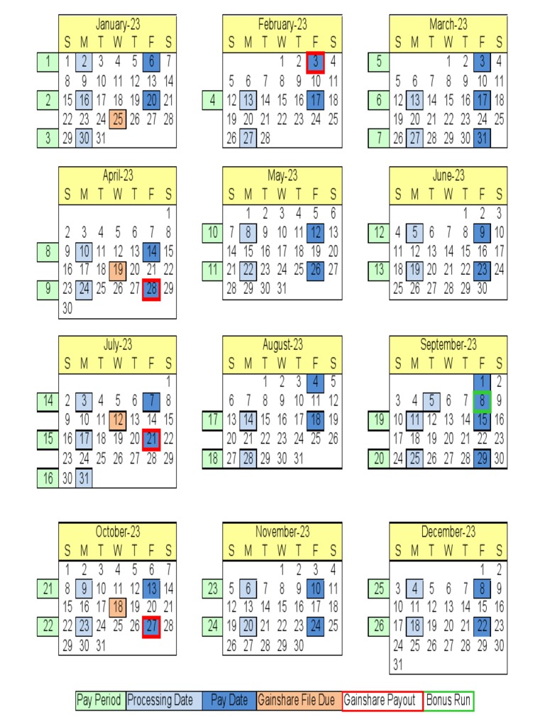 2023 ARP Payroll Calendar | PDF