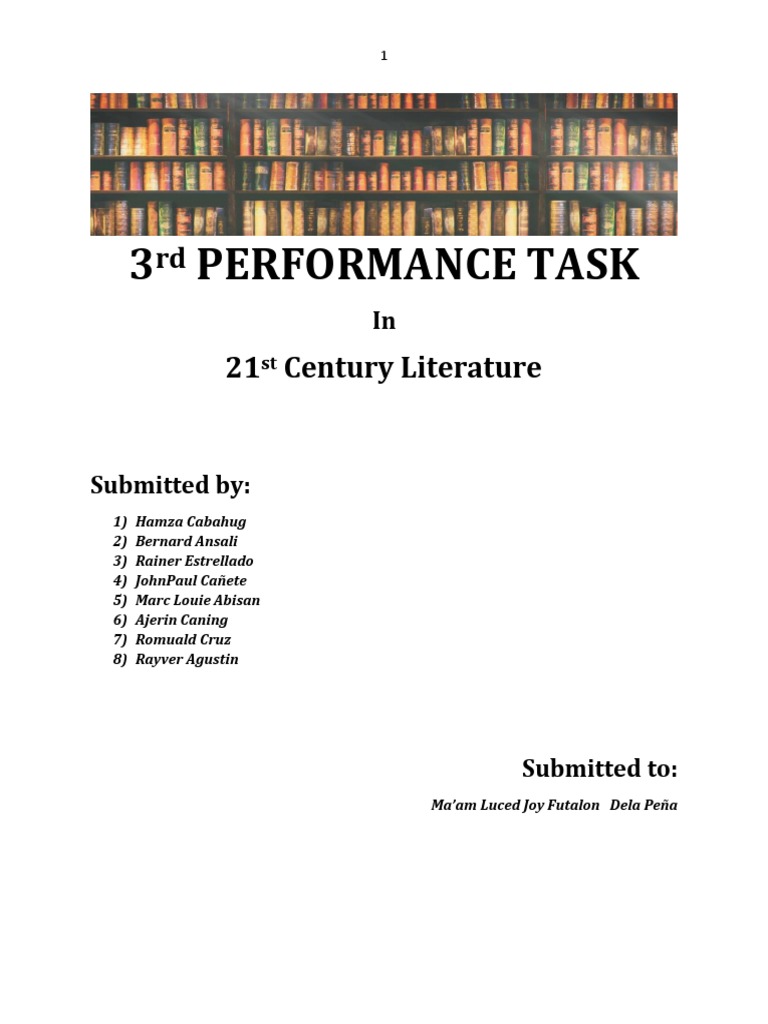 3rd Performace Task (21st-Century) | PDF