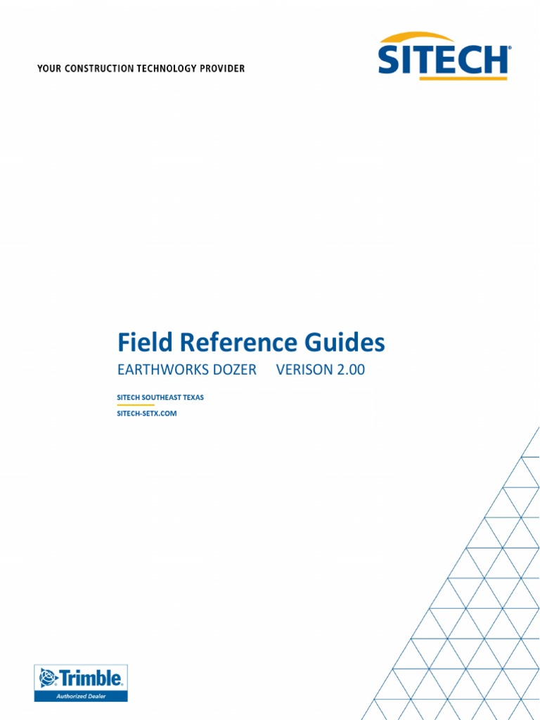 Field Reference Guides - Earthworks Dozer V2.0 | PDF | Computer ...