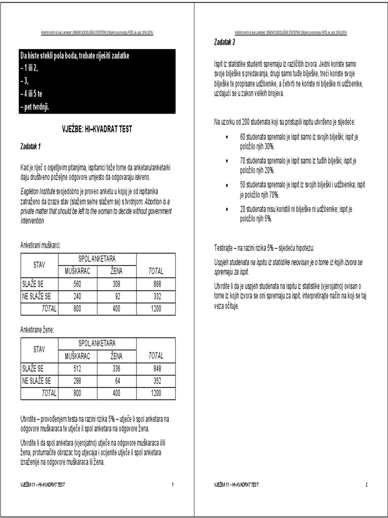 Vjezbe 11 - 20. Prosinca 2018. | PDF