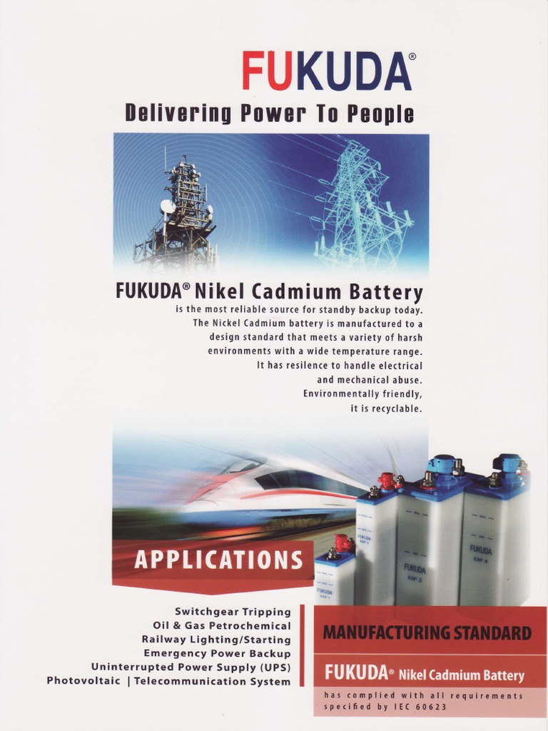 FUKUDA Battery Catalogue Latest Dimension | PDF