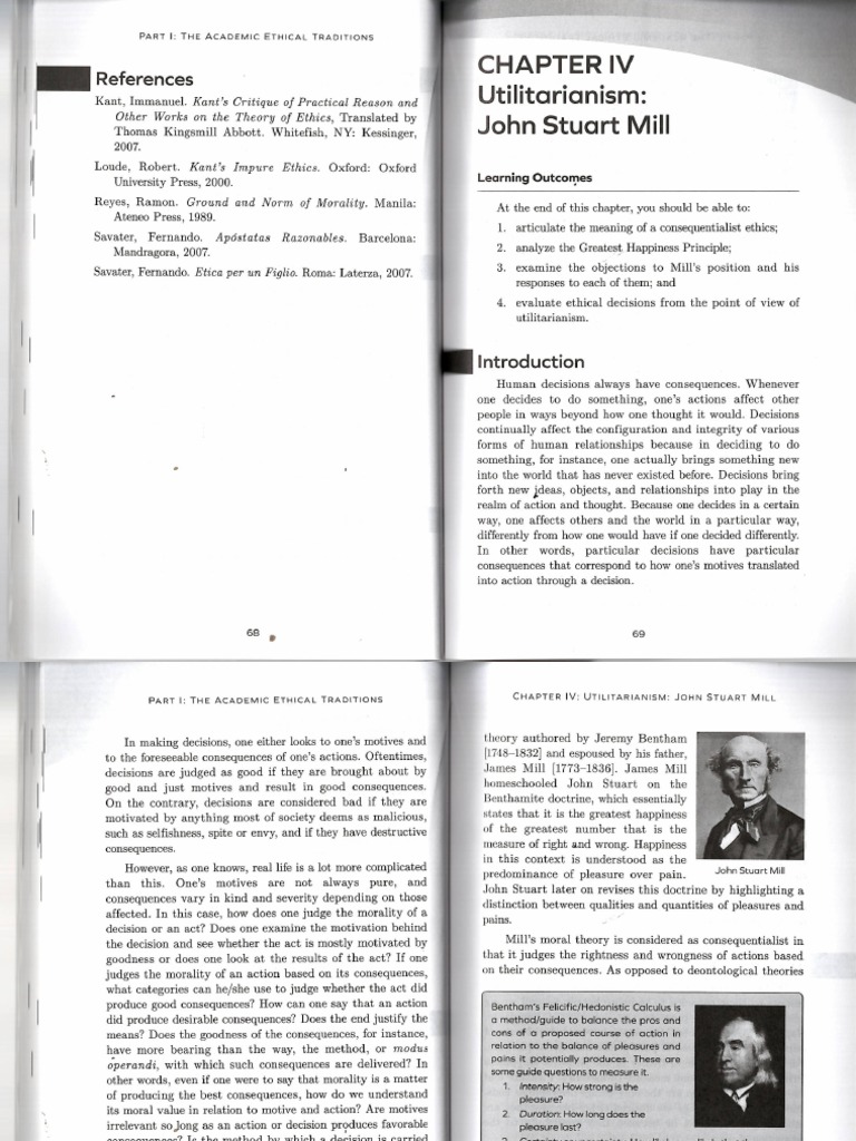 Chapter IV - Utilitarianism | PDF