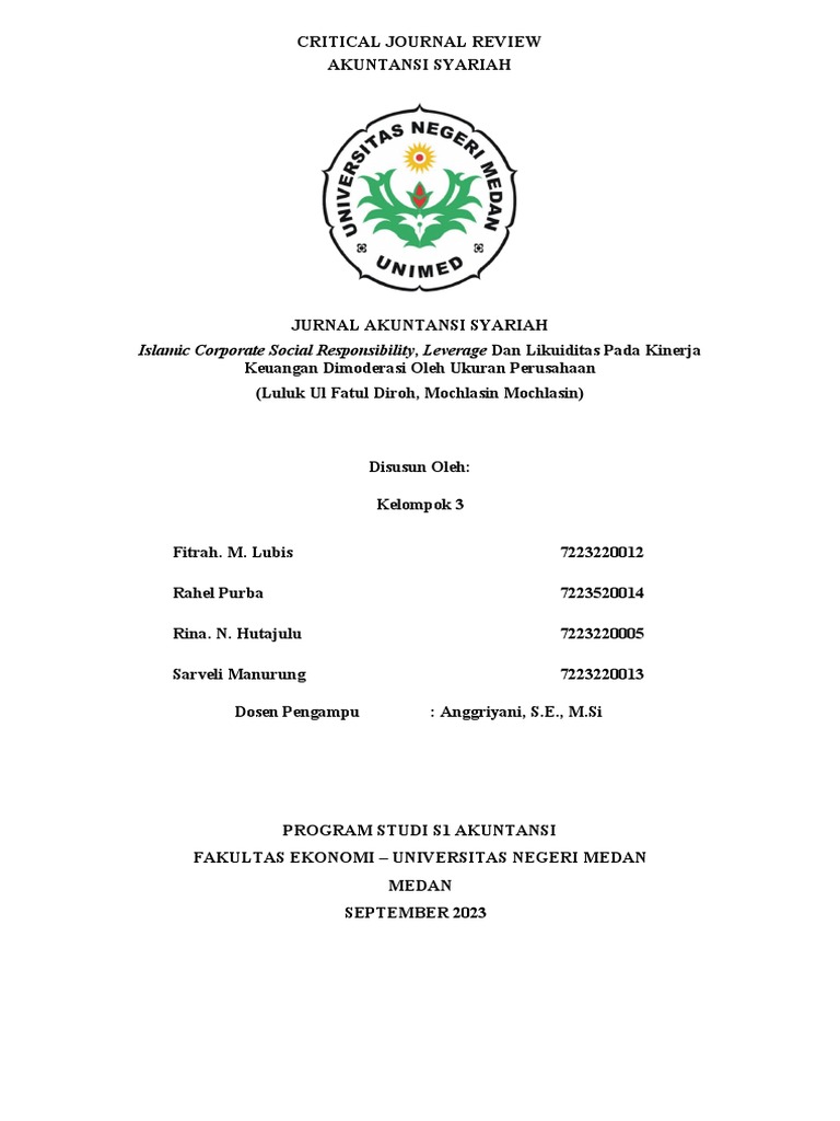 Akt. Syariah Kel. 3 AKT B.. | PDF