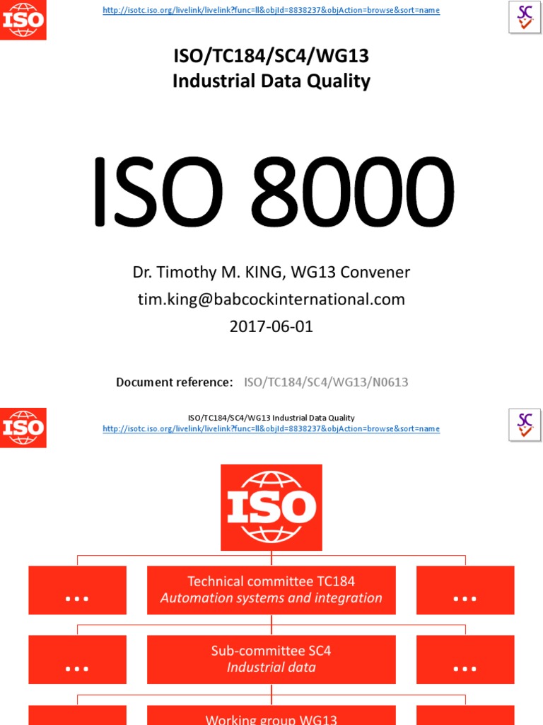 An Overview of ISO 8000 | PDF | International Organization For Standardization | Data Quality
