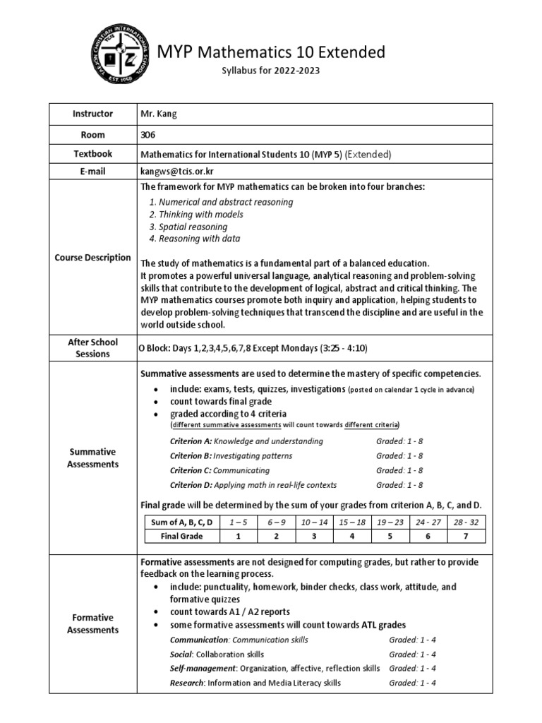 10th Extended (G Block) Syllabus | PDF | Trigonometric Functions | Function (Mathematics)