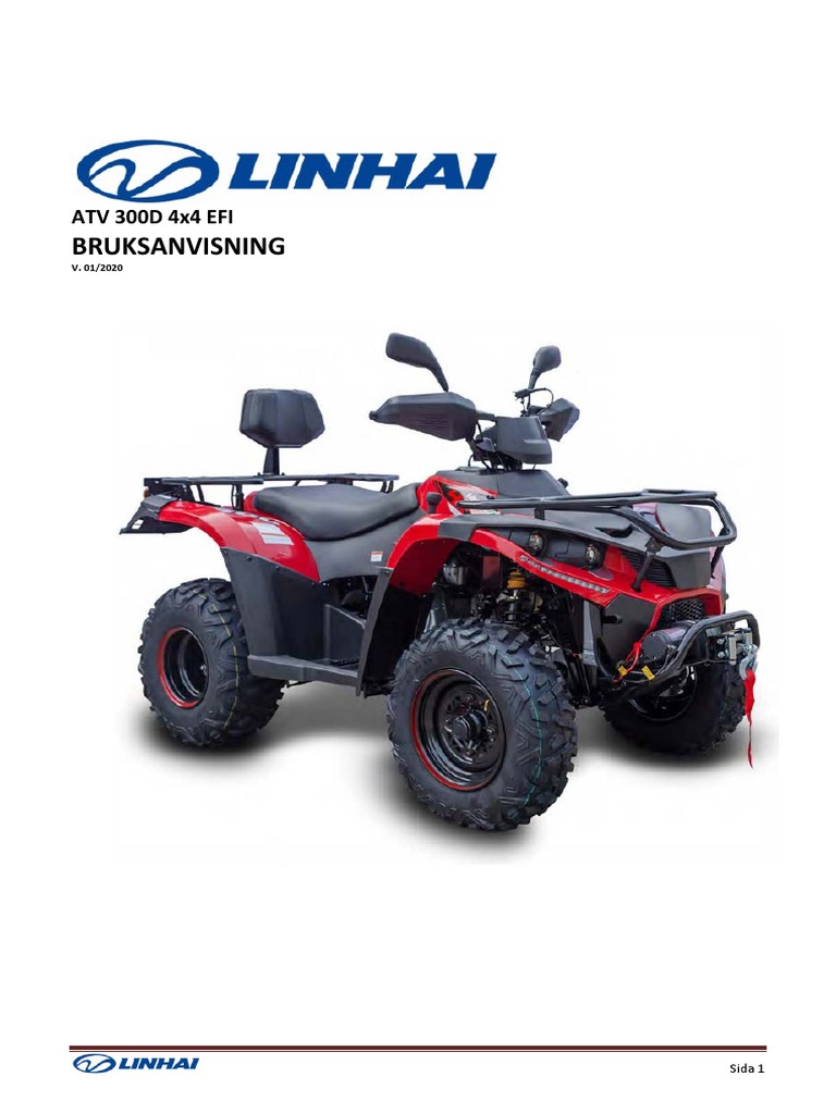 Linhai 300d Svensk | PDF