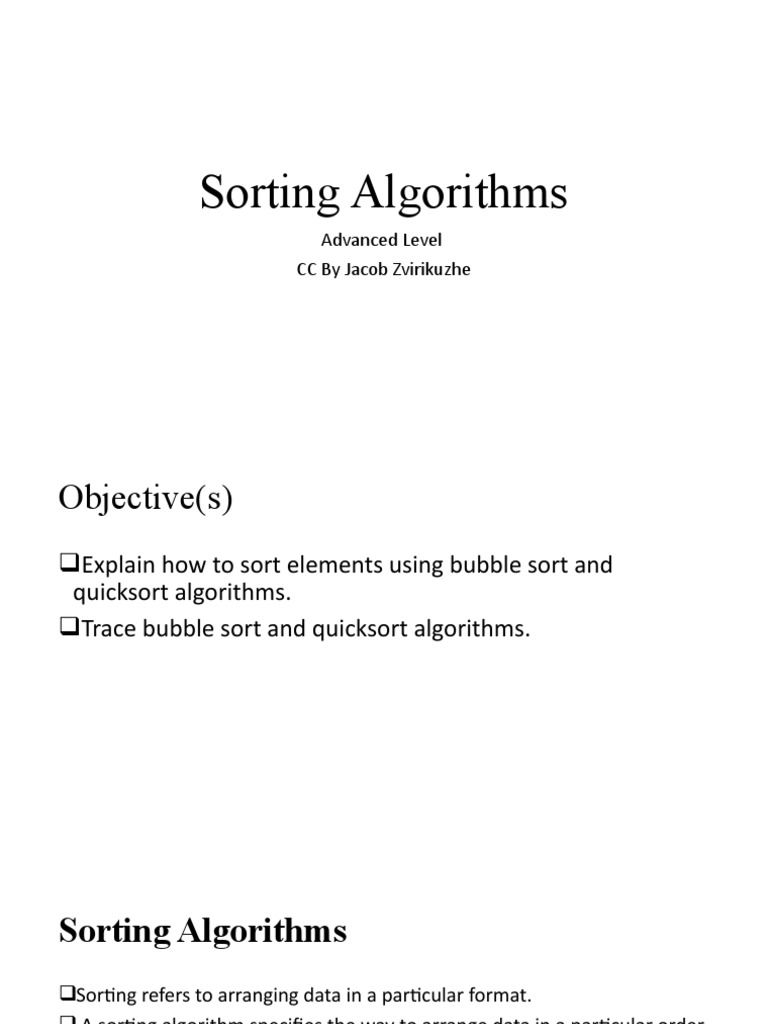Algorithms and Data Structures-Sorting Algorithms | PDF | Applied ... Algorithms and Data Structures-Sorting Algorithms | PDF | Applied ...