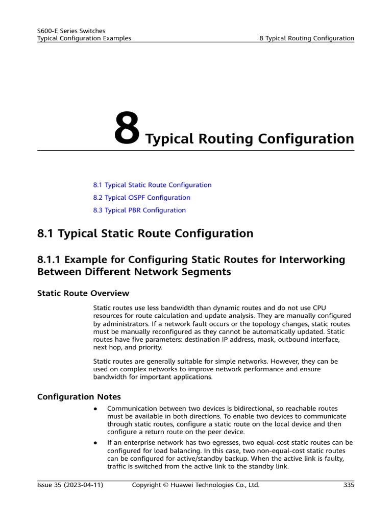 01-08 Typical Routing Configuration | PDF | Computer Network | Network ...