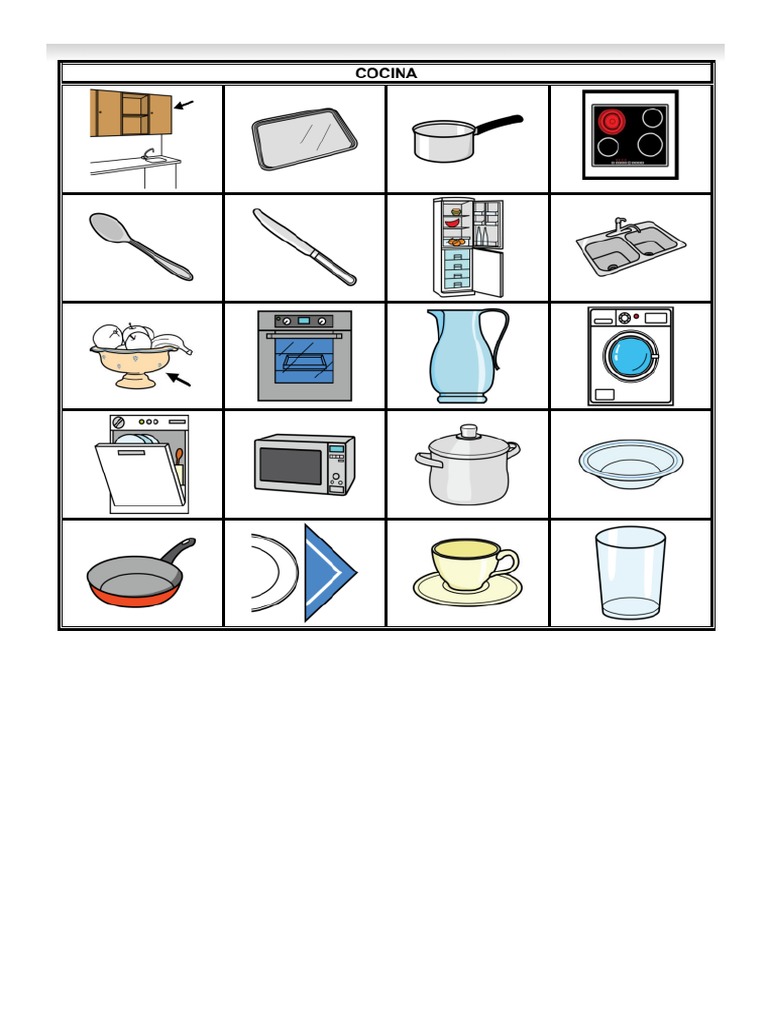 Vocabulario Cocina | PDF