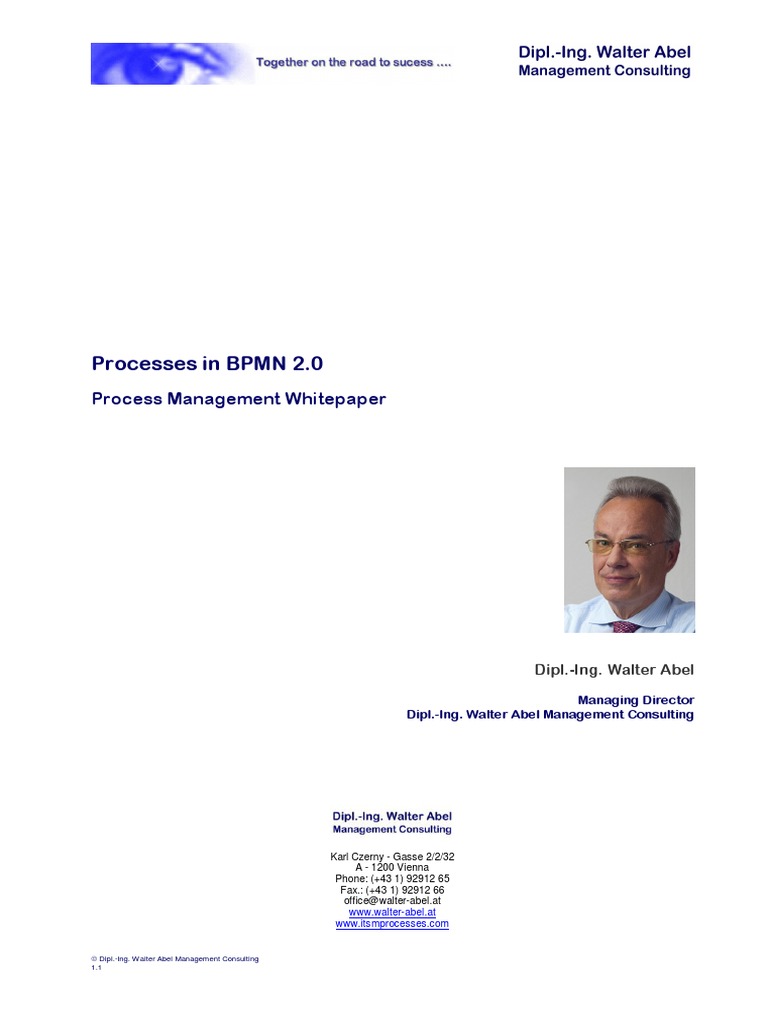 Whitepaper Processes in BPMN 2.0 | PDF | Communication | Computing