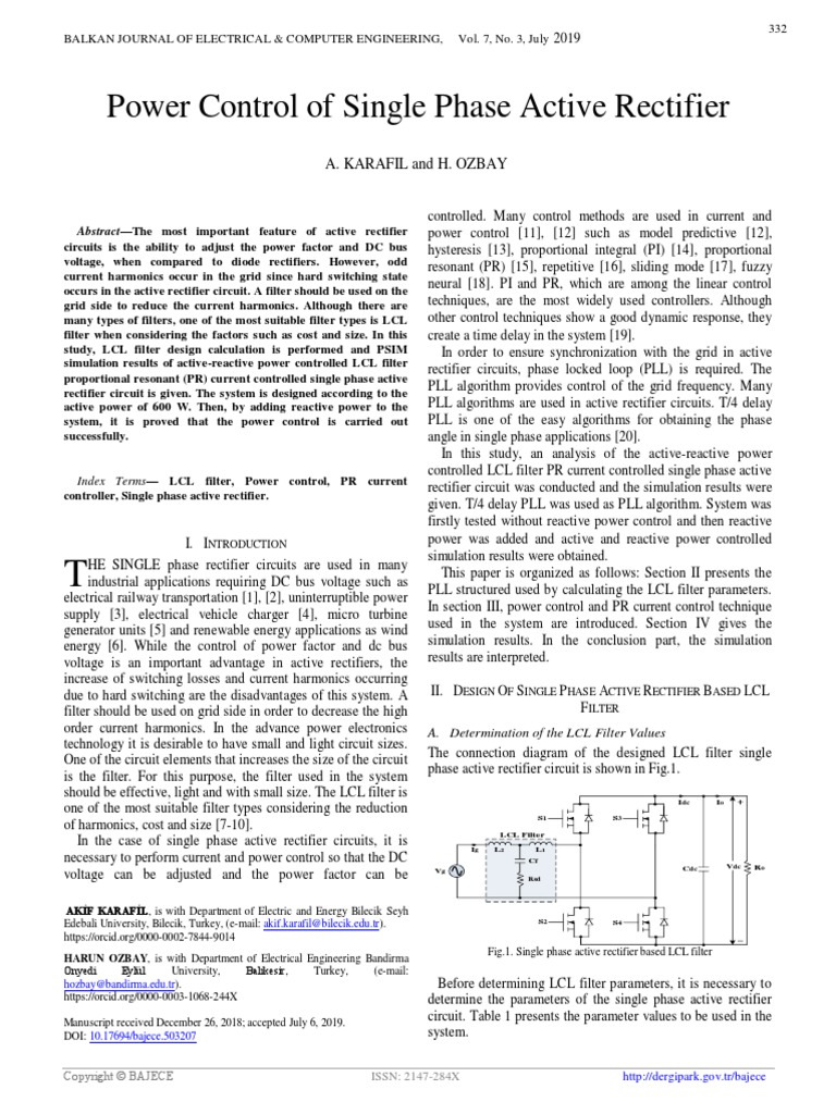 Rectifier Control | Download Free PDF | Rectifier | Electrical Network