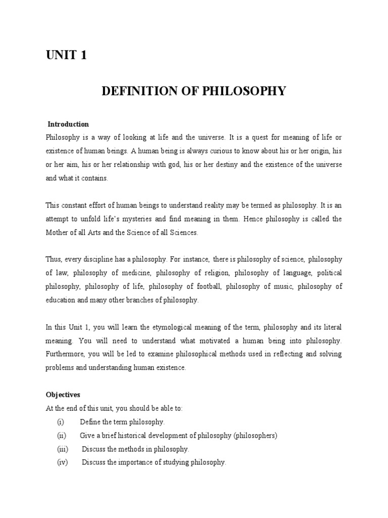 Unit 1 Introductuion To Philosophy | PDF | Deductive Reasoning | Plato