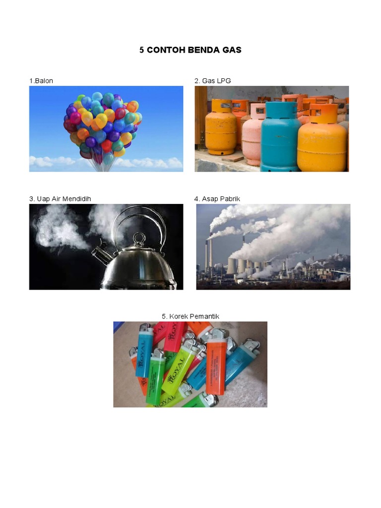 5 Contoh Benda Gas | PDF