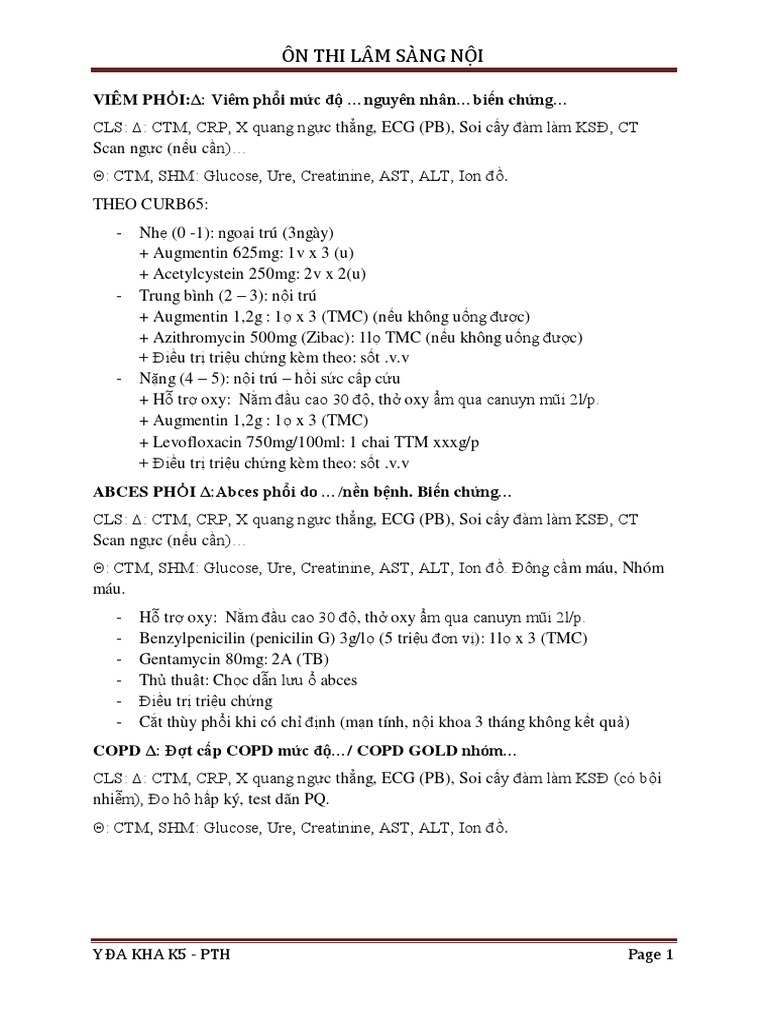 (123doc) - On-Thi-Thuc-Hanh-Lam-Sang-Noi-Khoa-Tot-Nghiep-Y-Da-Khoa | PDF