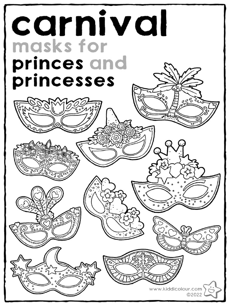 Printable Character Masks for Kids | PDF