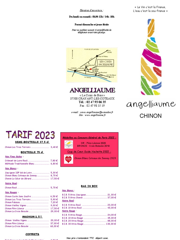 Tarif Flyer 2023 | PDF