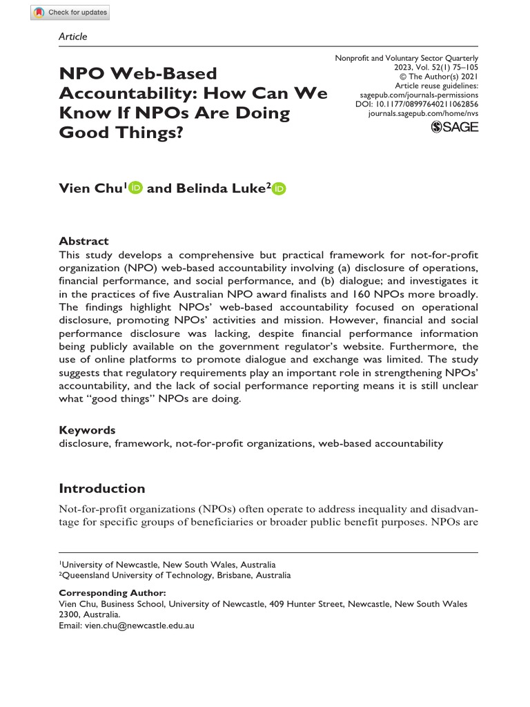 5 NPO Web Based Accountabiliyt | PDF | Nonprofit Organization | Social Media