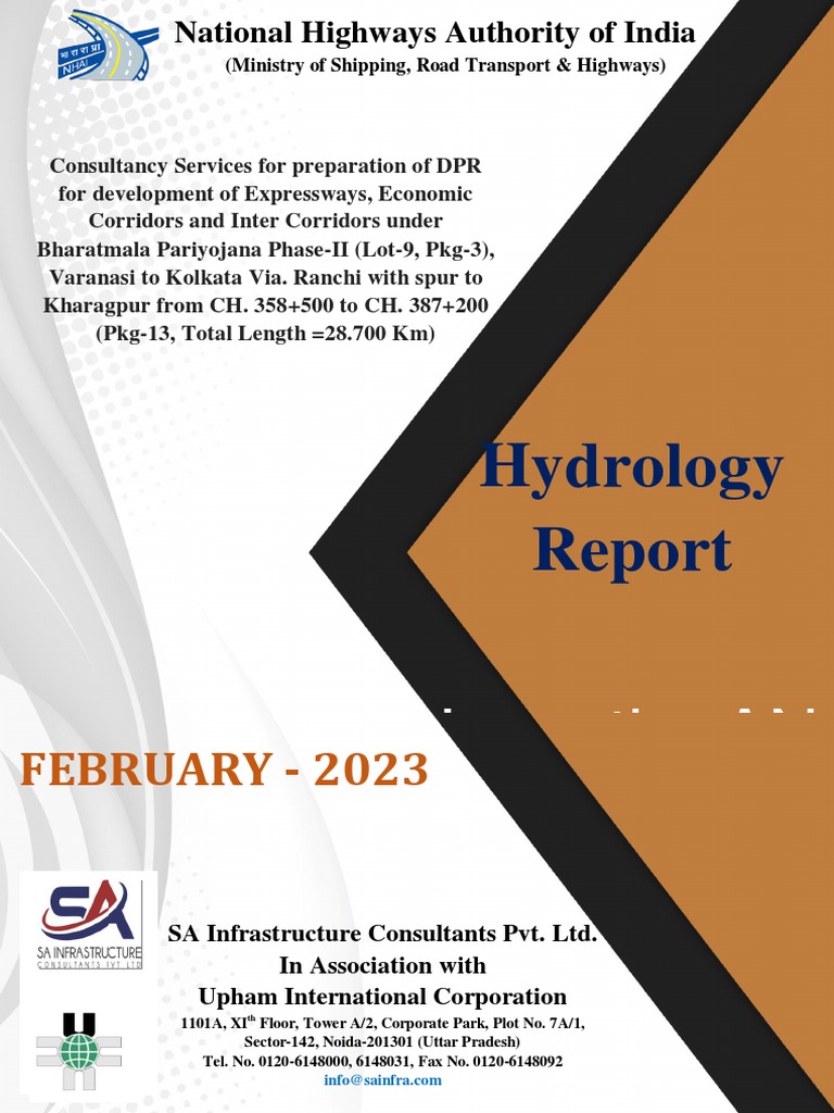 Hydrology Report PKG-13 | PDF | Flood | Drainage Basin