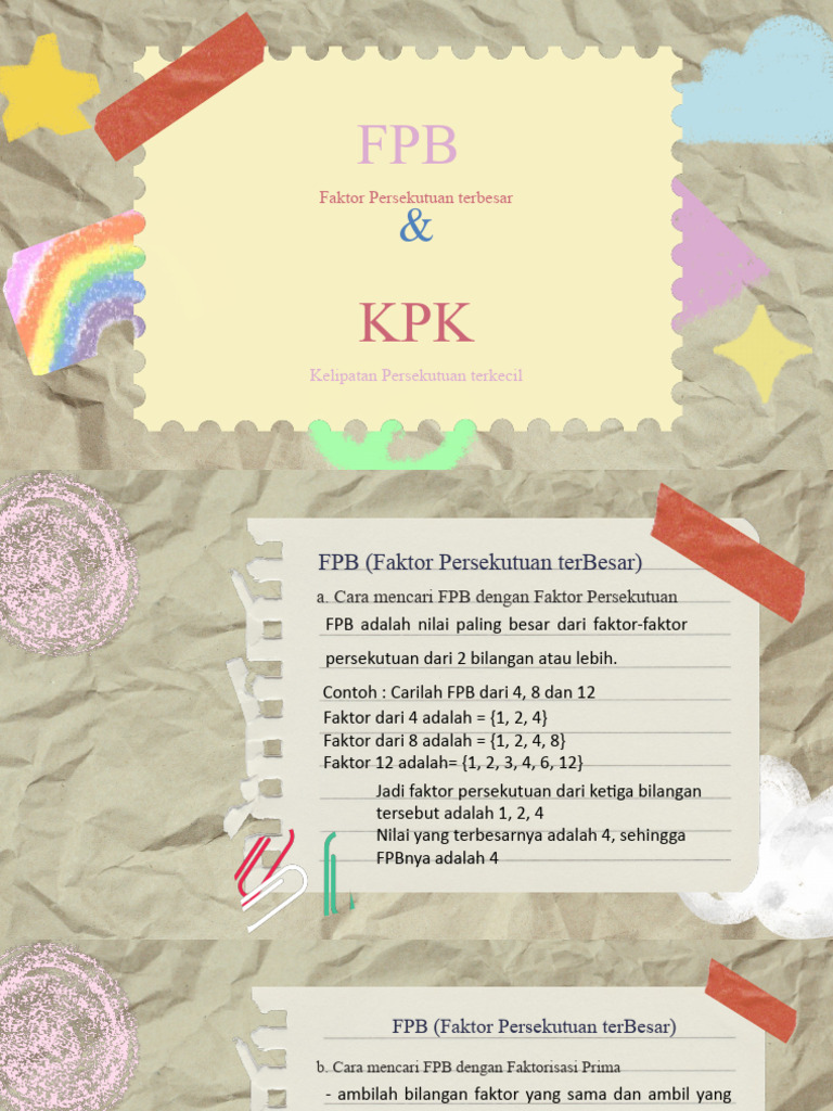 5-Ppt MTK Kelas 5 FPB KPK | PDF