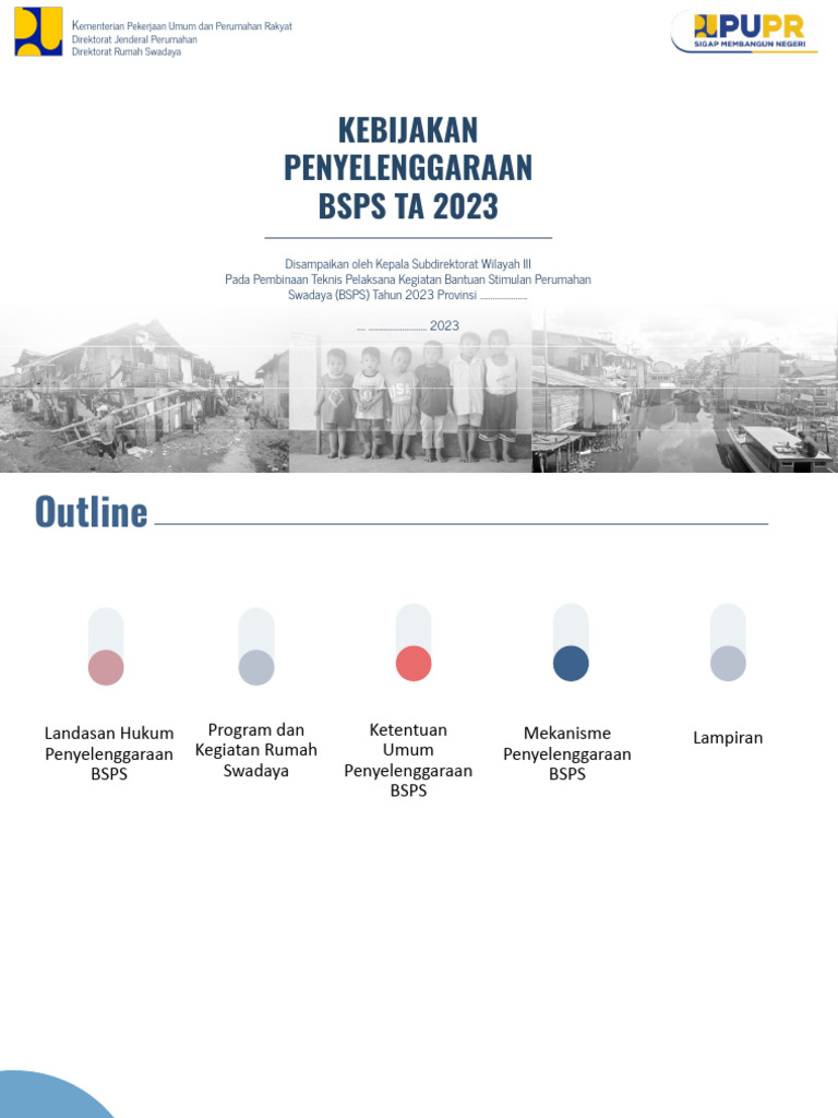 Dasar Hukum Program BSPS 2023 | PDF