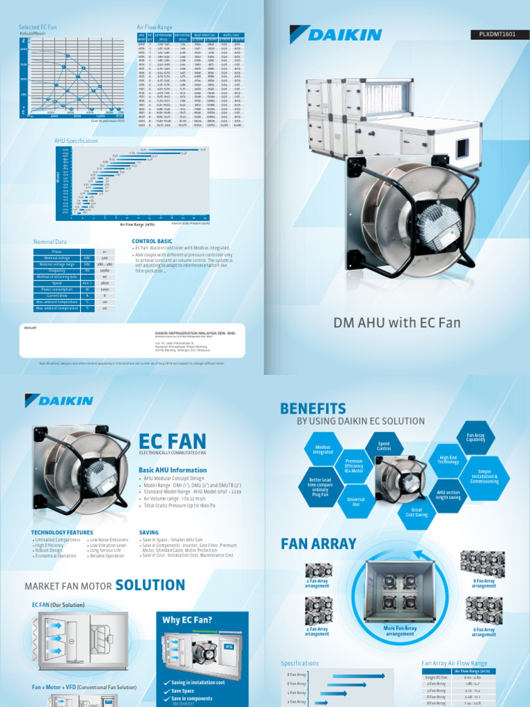 Daikin EC Fan Brochure | PDF | Power Inverter | Electromagnetism